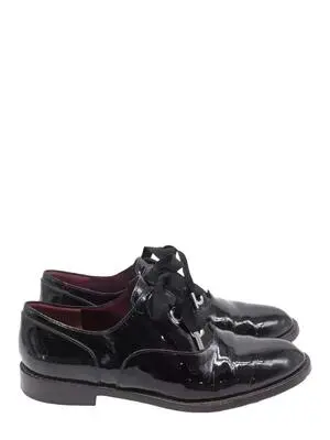 Marc Jacobs Lace-up Patent Leather Shoes - Black