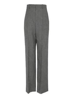 Saint Laurent Wide Leg Blend Pants - Grey