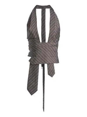 Christopher Esber Reyer Striped Top - Grey