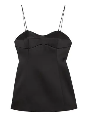 RÃHE Satin Bustier Top - Black