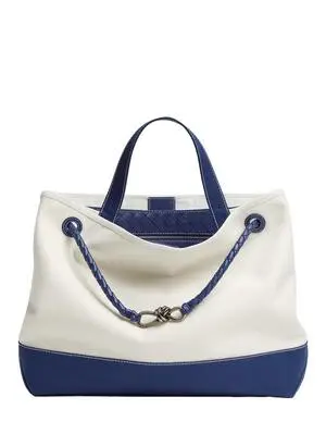 Bottega Veneta Large Andiamo Top-handle Bag - White