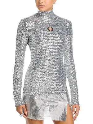 PACO RABANNE Haut Sequined Top