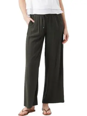 RIPE MATERNITY Wide Leg Tencel Pant - Olive