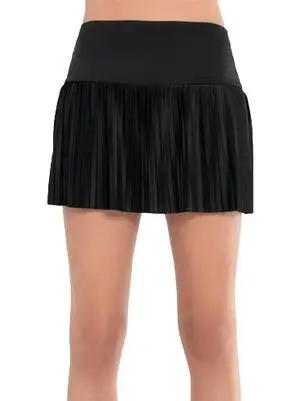 K-Swiss Pleated 14.5 Inch Tennis Skirt - Black
