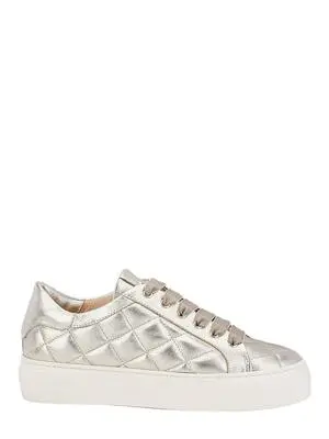 Agl Eva Matelassé Sneakers - Platinum Leather