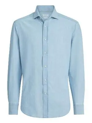 Brunello Cucinelli Chambray Shirt - Medium Denim