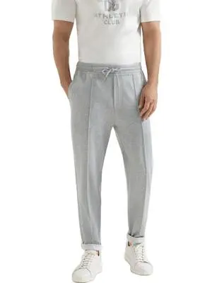 Brunello Cucinelli Double Cloth Trousers Medium Grey