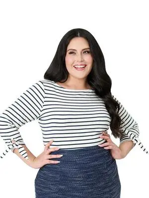 Unique Vintage Gracie Top - Navy & White Stripe