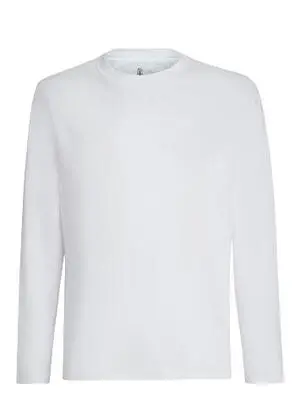 Brunello Cucinelli Cotton Jersey T-shirt - White