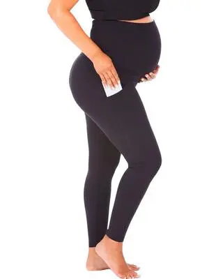 LOVE AND FIT 27" Softluxe Stay Put Maternity Leggings - Black