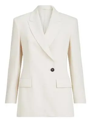 Brunello Cucinelli Couture Twill Blazer - Milk