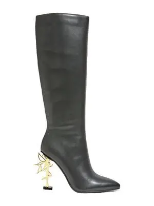 SPARKL Fairy Icon Leather Boots - Black
