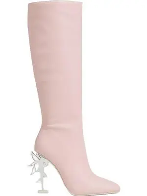 SPARKL Fairy Icon Leather Boots - Pink