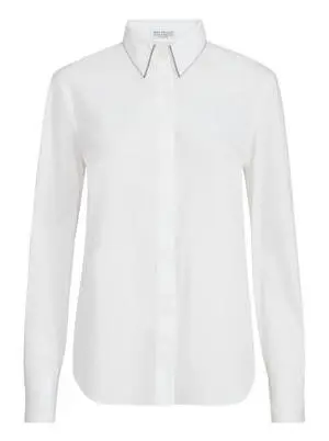 Brunello Cucinelli Shirt With Monili - White