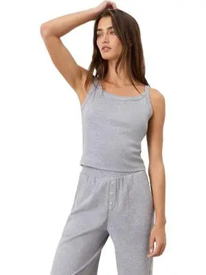 PACT Dream Rib Cami Heather Grey
