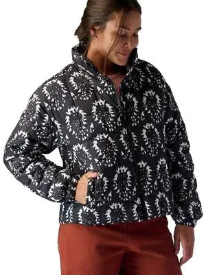 STOIC Printed Quilted Puffer Jacket - Midnight Navy Nordic Print