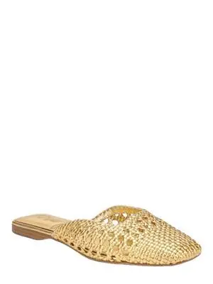 Sam Edelman Nola Woven Mule Gold
