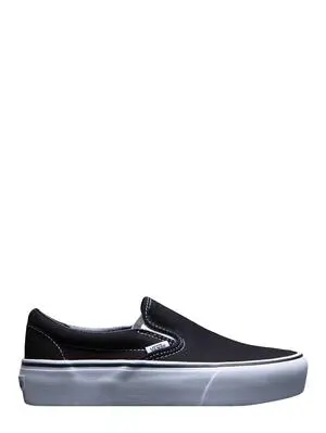 VANS Classic Slip-on Platform Sneakers - Black