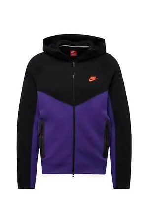 Nike Sportswear Tech Fleece Full-zip Hoodie - Black/purple