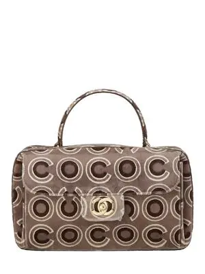 Chanel Coco Handle Velvet Bag - Brown
