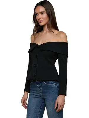 L'AGENCE Ingrid Blazer Top