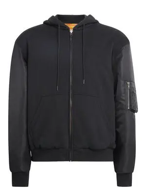 MAISON MARGIELA Padded Hooded Bomber Jacket - Black
