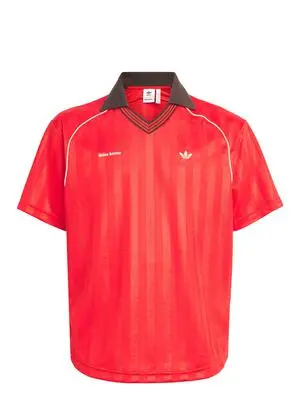 Adidas X Wales Bonner Jacquard Football Shirt - Red
