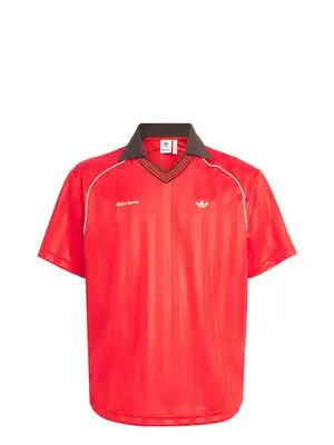 Adidas X Wales Bonner Jacquard Football Shirt - Red