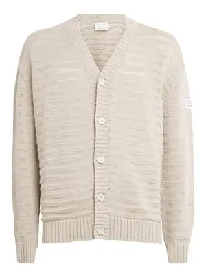 MAISON MARGIELA Cotton Rib Cardigan - Beige