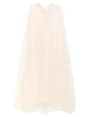 SHATHA ESSA Faux-pearl Embellished Maxi Dress - Neutrals
