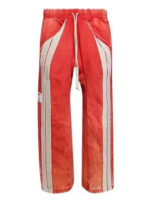 RRR123 Striped Penta Track Pants - Red