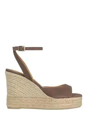 CastaÑer Ankle-strap Wedge Sandals - Brown