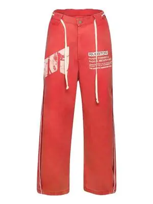 RRR123 Logo Trousers - Red