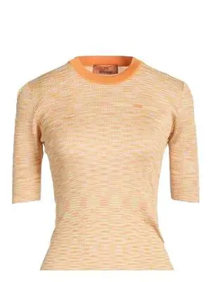 Missoni Knitted Multicolor Silk Sweater - Yellow