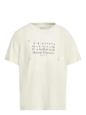 MAISON MARGIELA T-shirt Cream Size Cotton - White