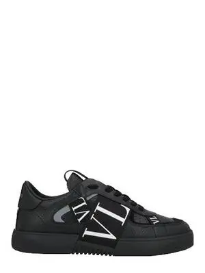 Valentino Garavani Leather Low-top Sneakers - Black