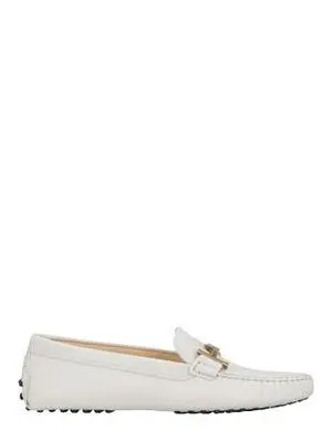 TOD'S Leather Loafers - White