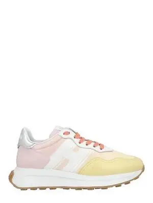 Hogan Leather And Textile Chunky Sneakers - Yellow