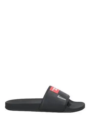DIESEL Rubber Slides - Black