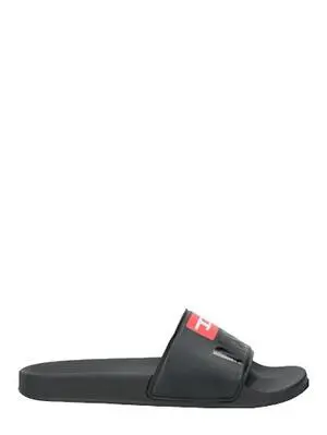 DIESEL Rubber Pool Slides - Black