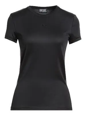 DIESEL® T-shirt In Modal Blend - Black