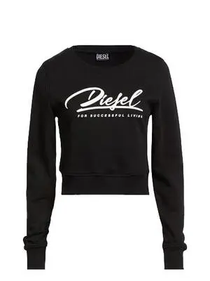 DIESEL® Sweatshirt In French Terry With Logo - Black