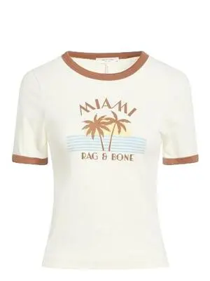Rag & Bone Logo-print Jersey T-shirt - Off White