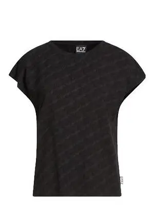 EA7 Cotton-elastane T-shirt - Black