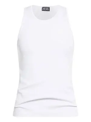 DIESEL Tank Top Size Cotton, Elastane - White