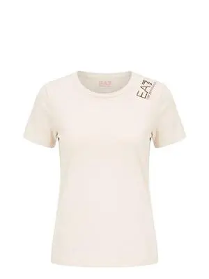 EA7 Logo-print T-shirt - White
