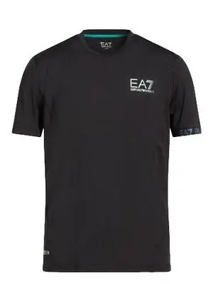 EA7 Man T-shirt Black Size Xxs Polyester, Elastane Black
