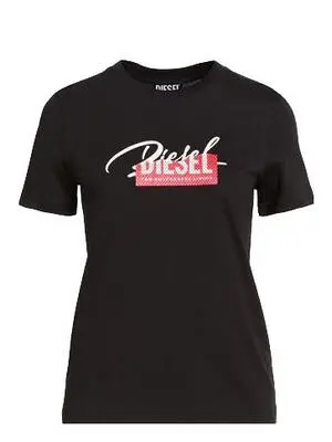 DIESEL Logo-print Cotton T-shirt - Black