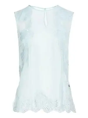 Dolce & Gabbana Silk Blend Top - Blue