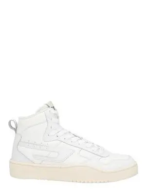 DIESEL High-top Leather Sneakers - White